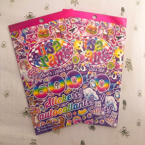 Lisa Frank | Other | 2 Packs Of Lisa Frank Stickers 60 Pack 0 Sheets ...